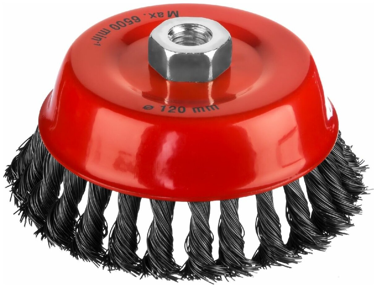 MIRAX O 120 мм, щетка-крацовка чашечная для УШМ (35104-120)