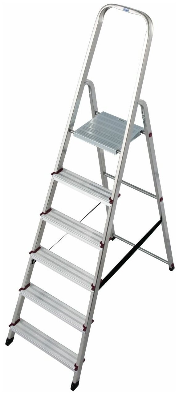 Стремянка Бытовая Krause Alu 6 Corda 000736, Рабочая Высота 3.20 М, Нагрузка 150 Кг.