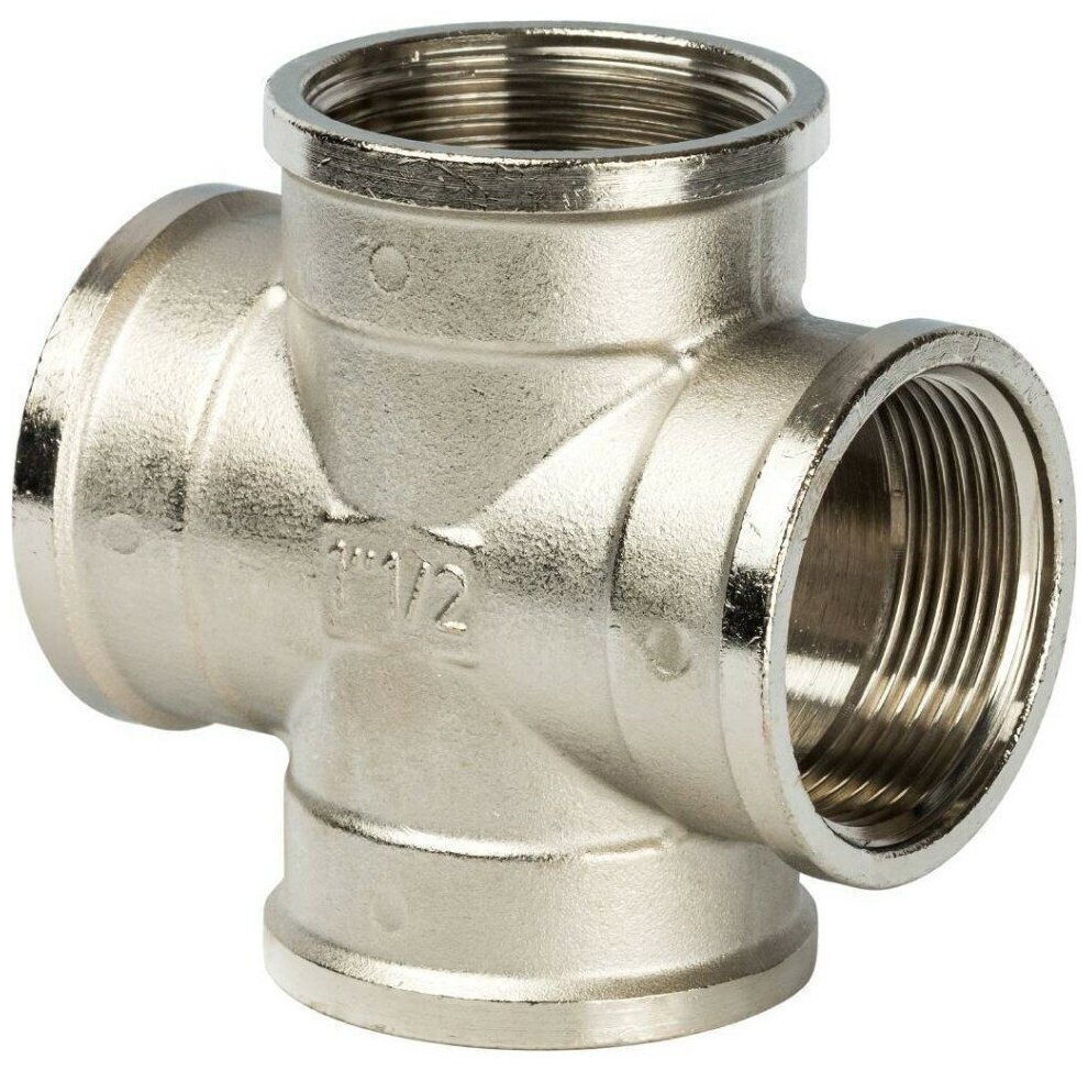 Крестовина ВВ никелированная 1"1/2 STOUT (SFT-0031-000112)