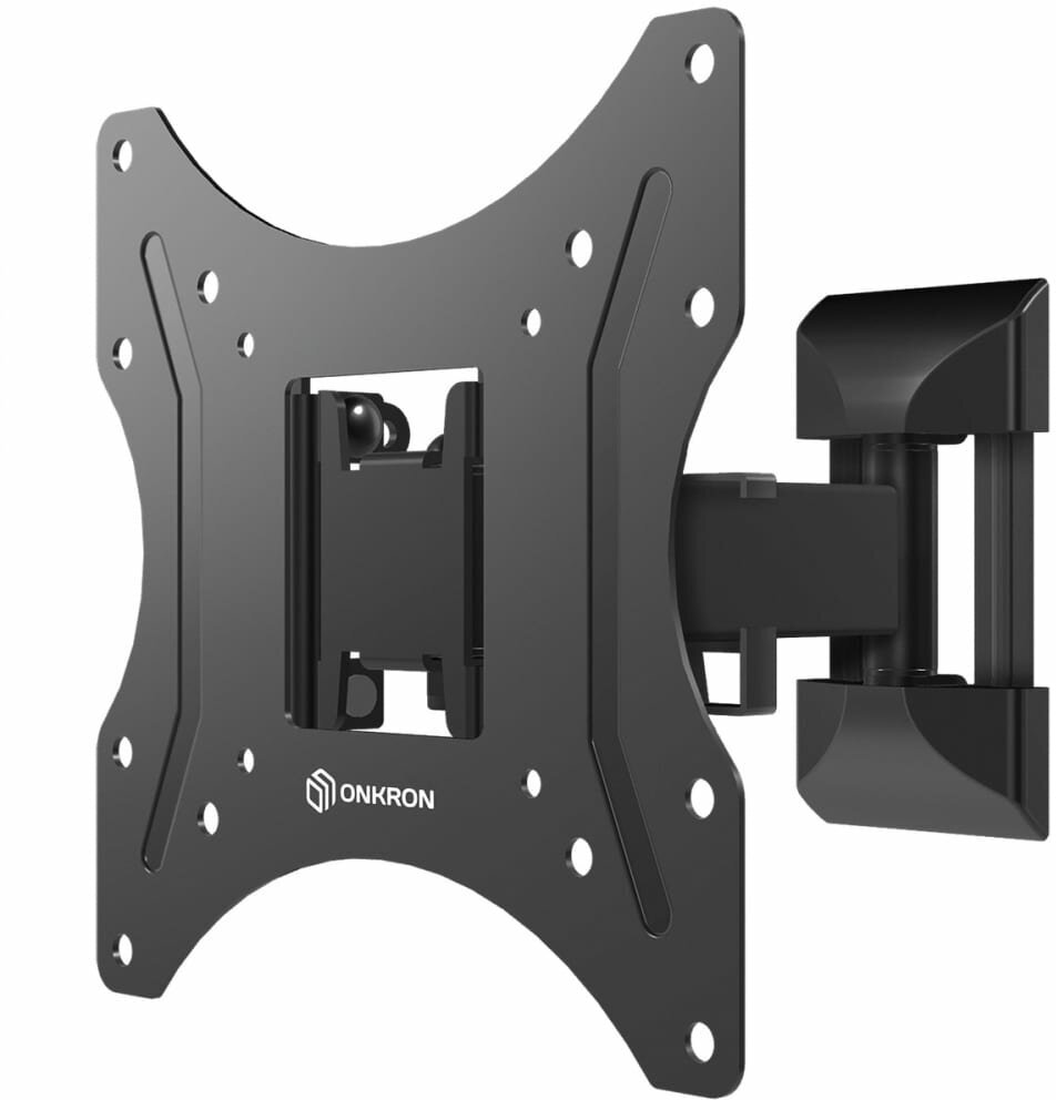 Наклонно-поворотный кронштейн для телевизора 17-43 ONKRON Black NP24, телевизора