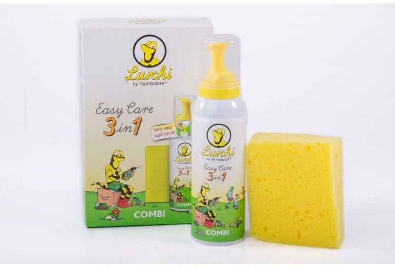 Пропитка и уход Salamander "Lurchi" "Easy Care 3 in 1" д/детской обуви , водоотталкивающий эффект, 125мл+губка