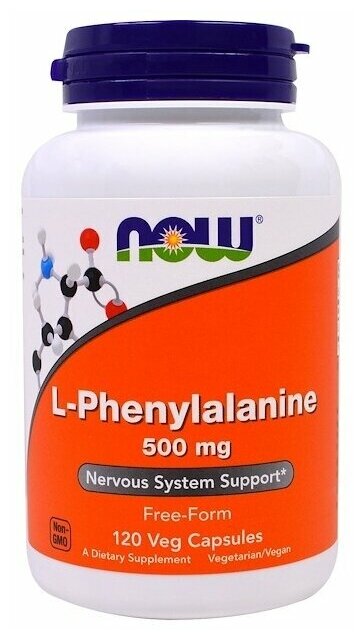 NOW Phenylalanine 500 mg 120 капс
