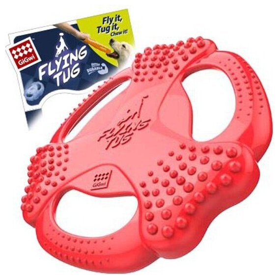 Игрушка для собак Gigwi Фрисби 25см, серия FLYING TUG