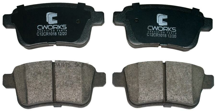 Тормозные колодки задние Low Metallic C12CR1018 CWORKS арт. C12CR1018