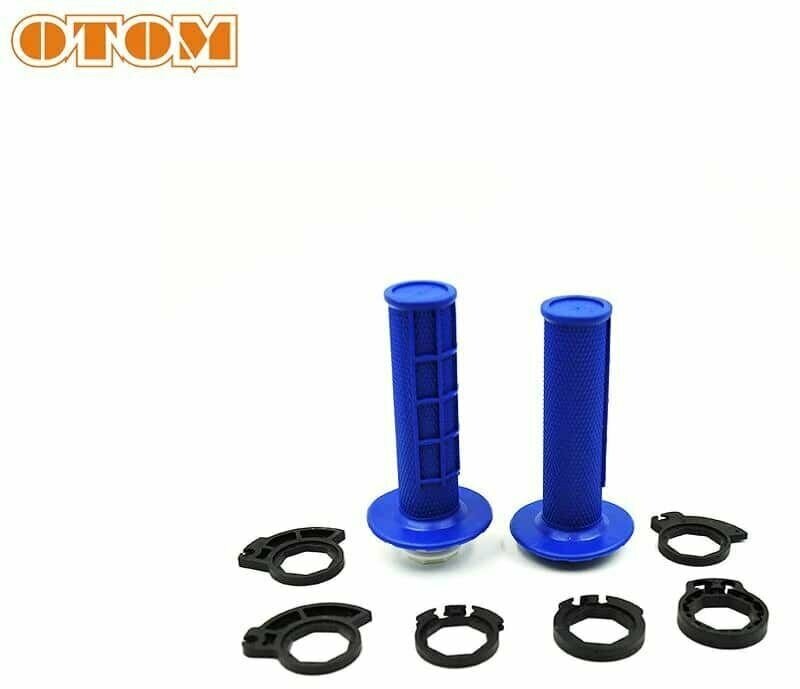 Грипсы OTOM Lock-on на руль мотоцикла универсальные Синий
