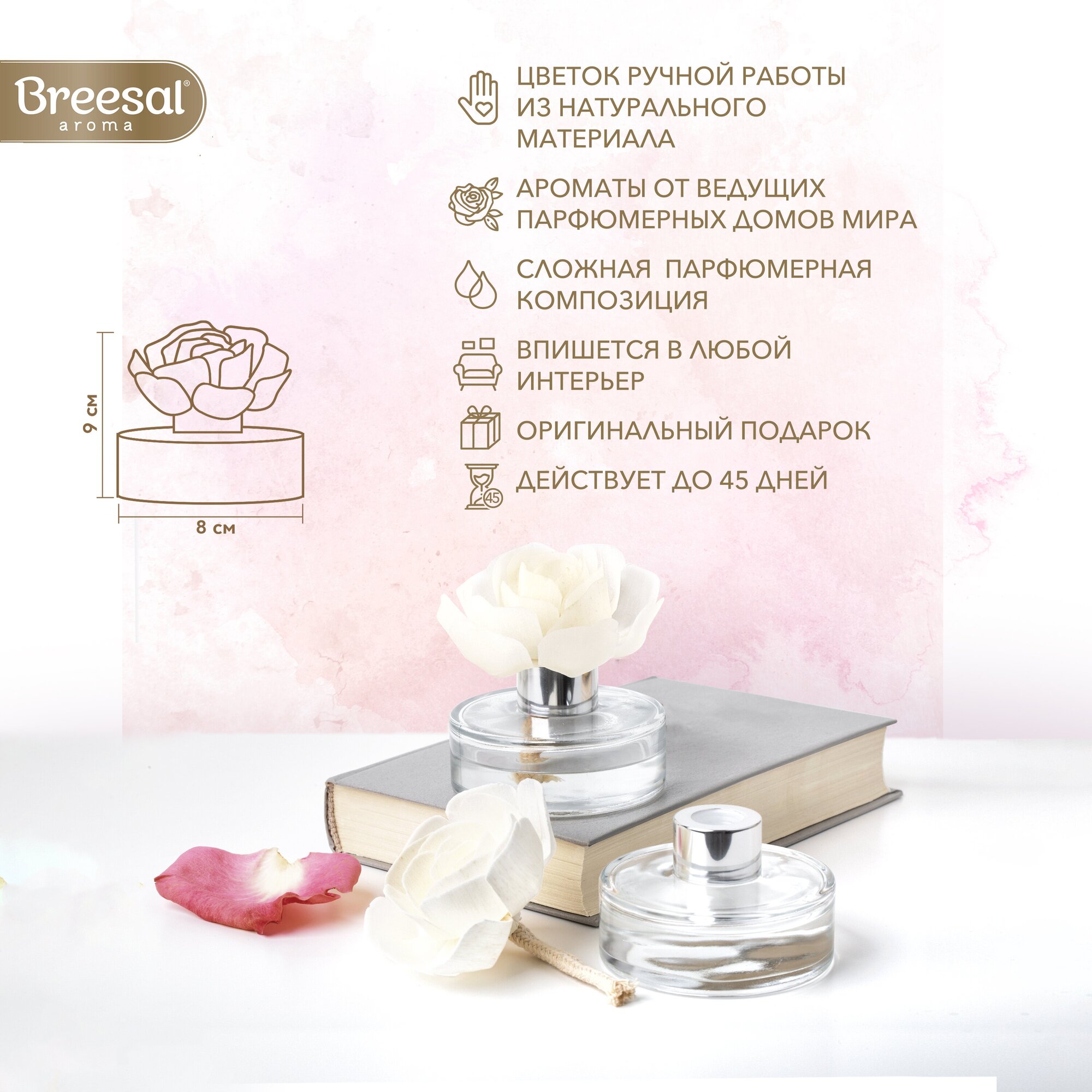 Breesal диффузор Arome Fleur Шлейф волшебства,60 мл 1 шт. 60 мл 0.3 кг бергамот