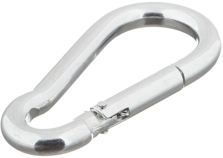 Карабин пружинный d8 мм 80 мм DIN 5299