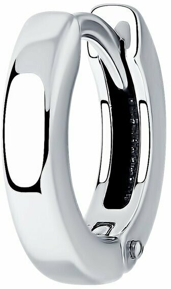 Моносерьга, серебро, 925 проба, родирование