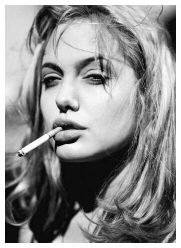 Плакат, постер Angelina Jolie, Анджелина Джоли на бумаге, размер 30х42см