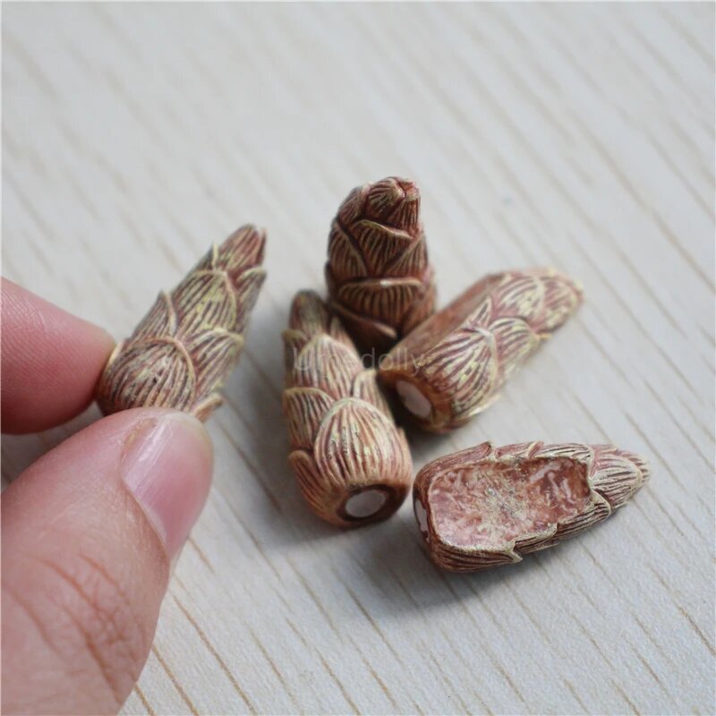 Миниатюрный кукольный домик овощи полимер 1/6 Коричневый, 5pcs N