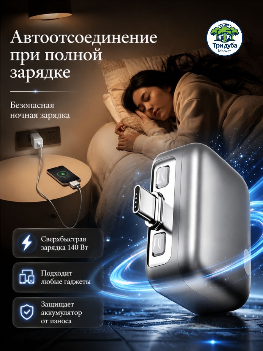 Автоотсоединяющий адаптер для зарядки 140W, умный разъем Type-C с автоматическим отключением при полной зарядке, защита аккумулятора телефона от перезаряда