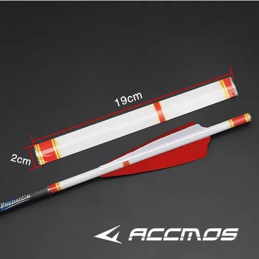 Термоусадочные наклейки для стрел BICASTER 15 шт. Красный, Red