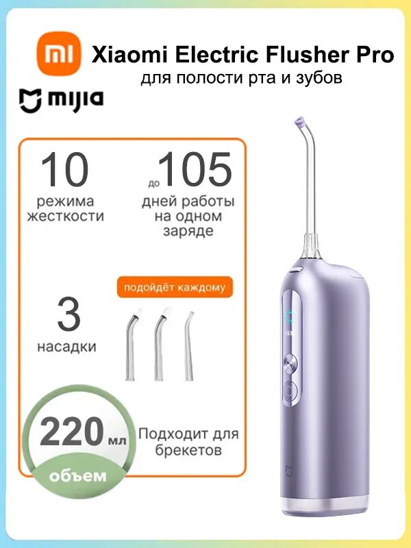 Ирригатор для полости рта Mi Mijia Electric Flusher Pro 220мл большой резервуар, IPX8