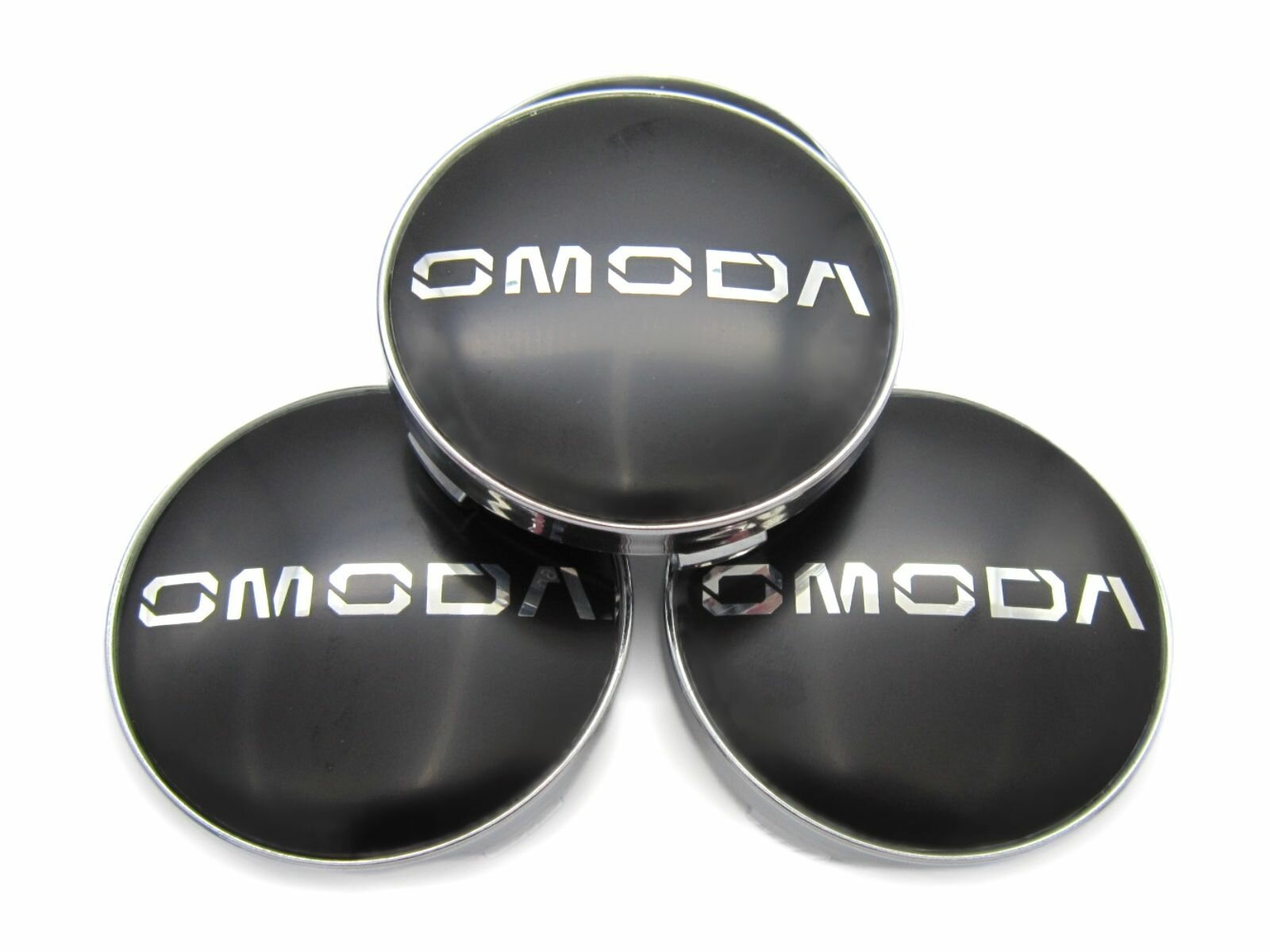 Колпачки, заглушки на литые диски Omoda 60/56 мм, комплект 4 шт.
