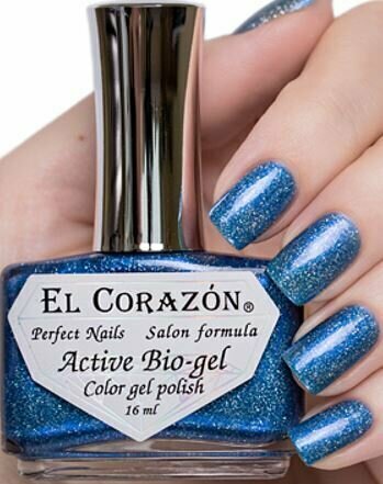 El Corazon лечебный лак для ногтей Активный Био-гель Gemstones №423/465-"Aquamarine" 16 мл