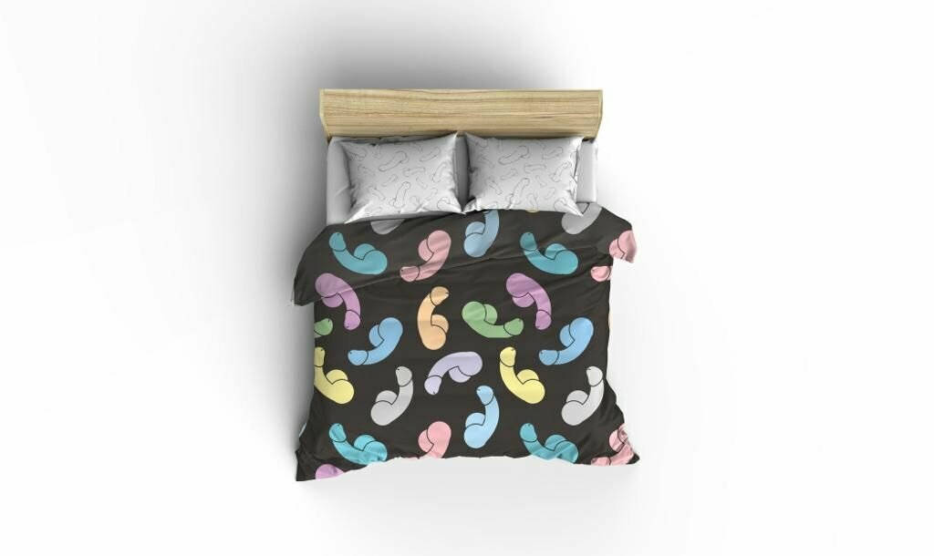 Арт комплект постельного белья, Мужское достоинство , Евро, 70/70