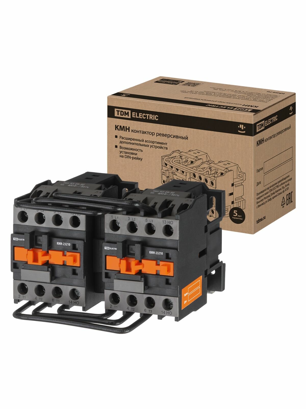 Контактор КМН-23230 реверс 32А 400В/АС3 2НО TDM