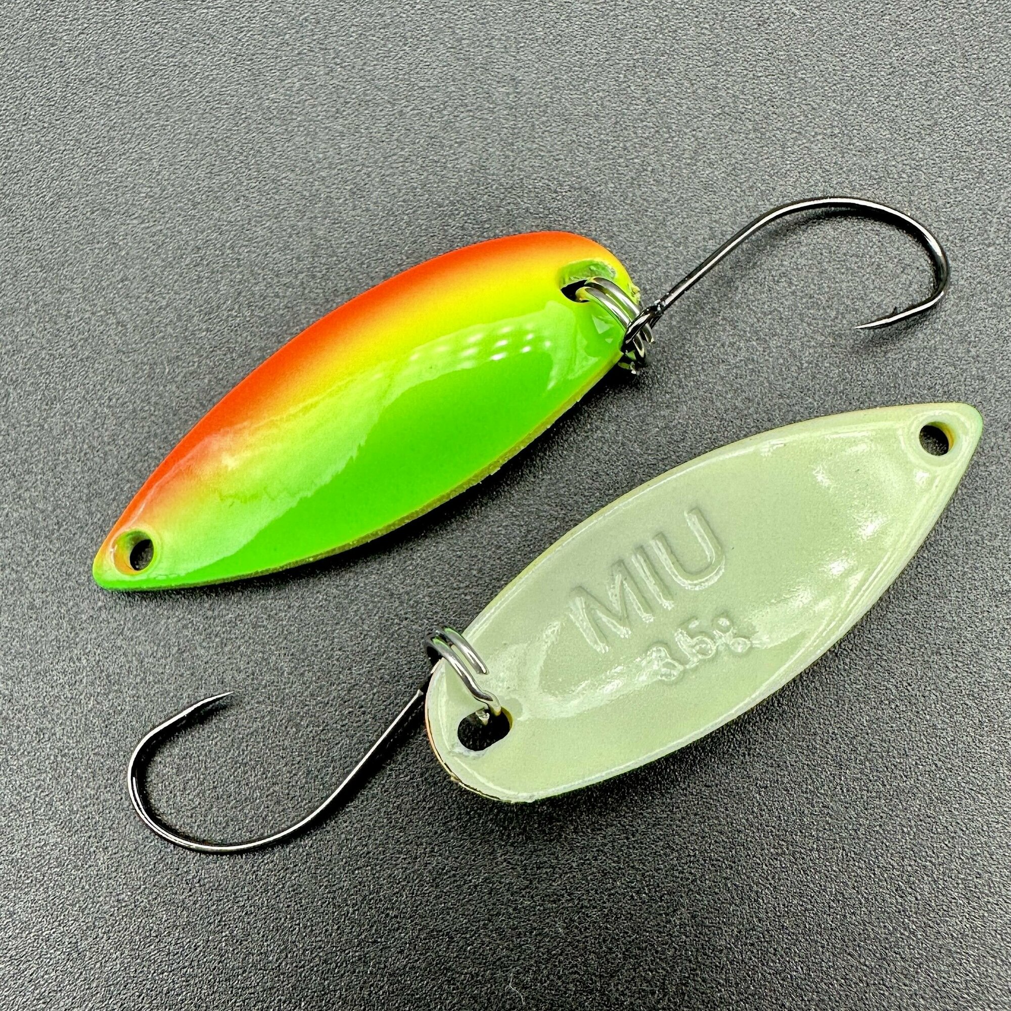 Блесна MIU Forest микроколебалка весом 3,5 грамма для ультралайтового спиннинга. Подойдет для ловли форели, окуня, голавля, жереха, хариуса, щуки и красноперки.