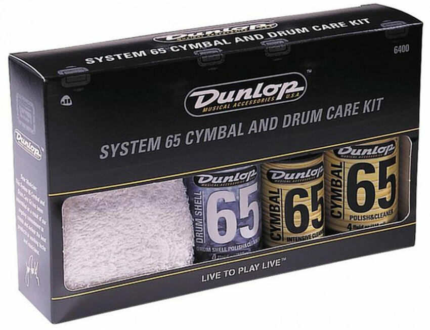 Набор для ухода Dunlop 6400 System 65 Cymbal And Drum Care Kit