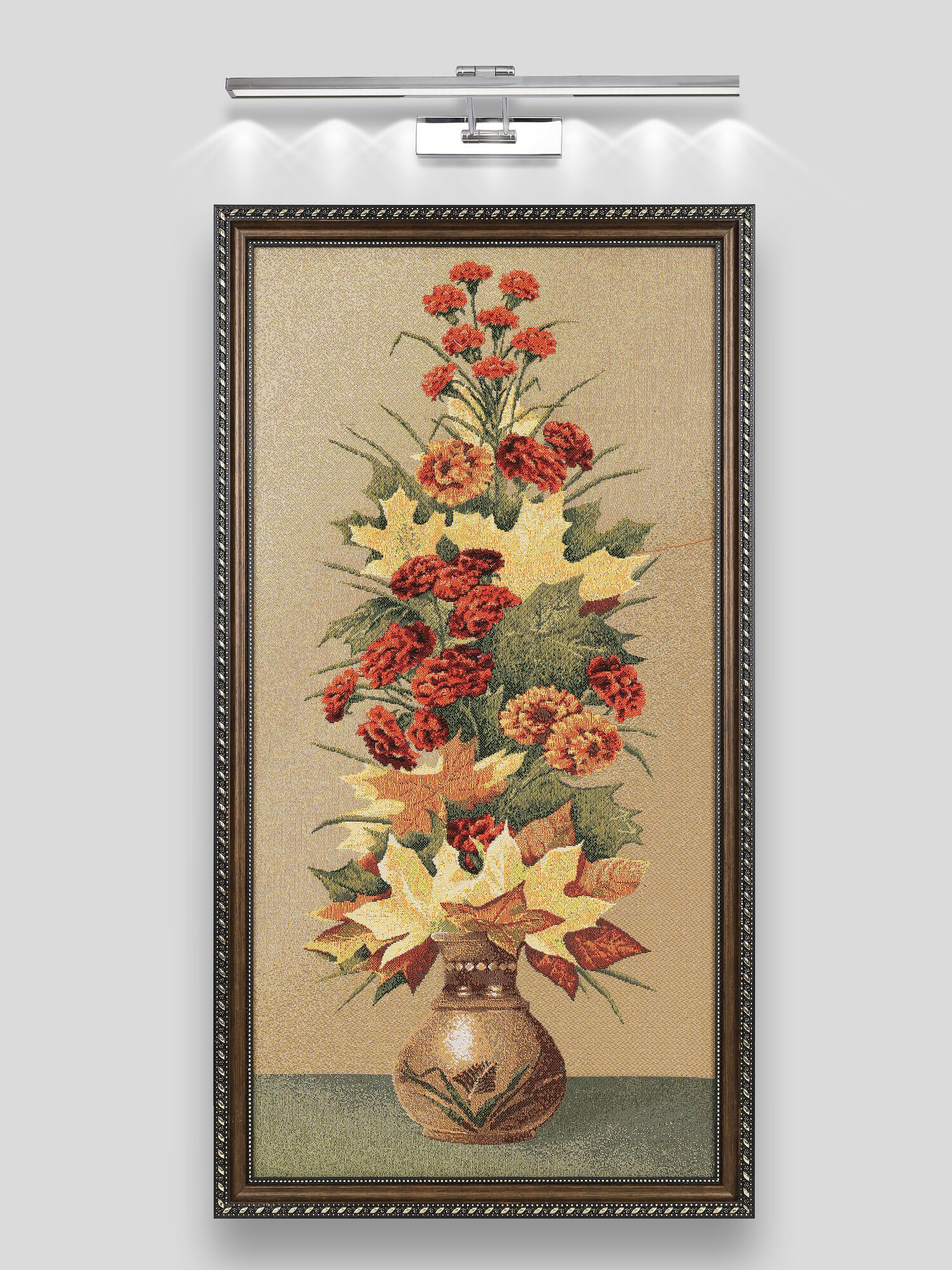 Картина интерьерная Магазин гобеленов "Букет осенний" 38*72 см гобелен