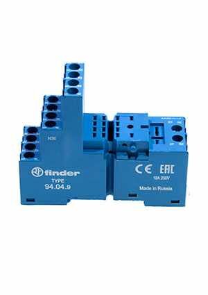 94.04.9SPA, Розетка винтовая (с зажимной клетью) для реле 55.32, 55.34, таймера 85.02, 85.04; примен