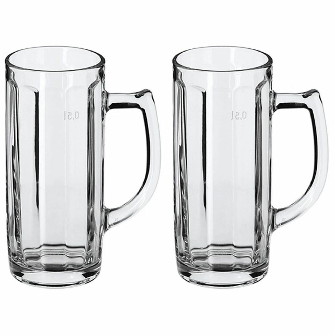 Набор кружек для пива 2пр 500мл Hamburg стекло