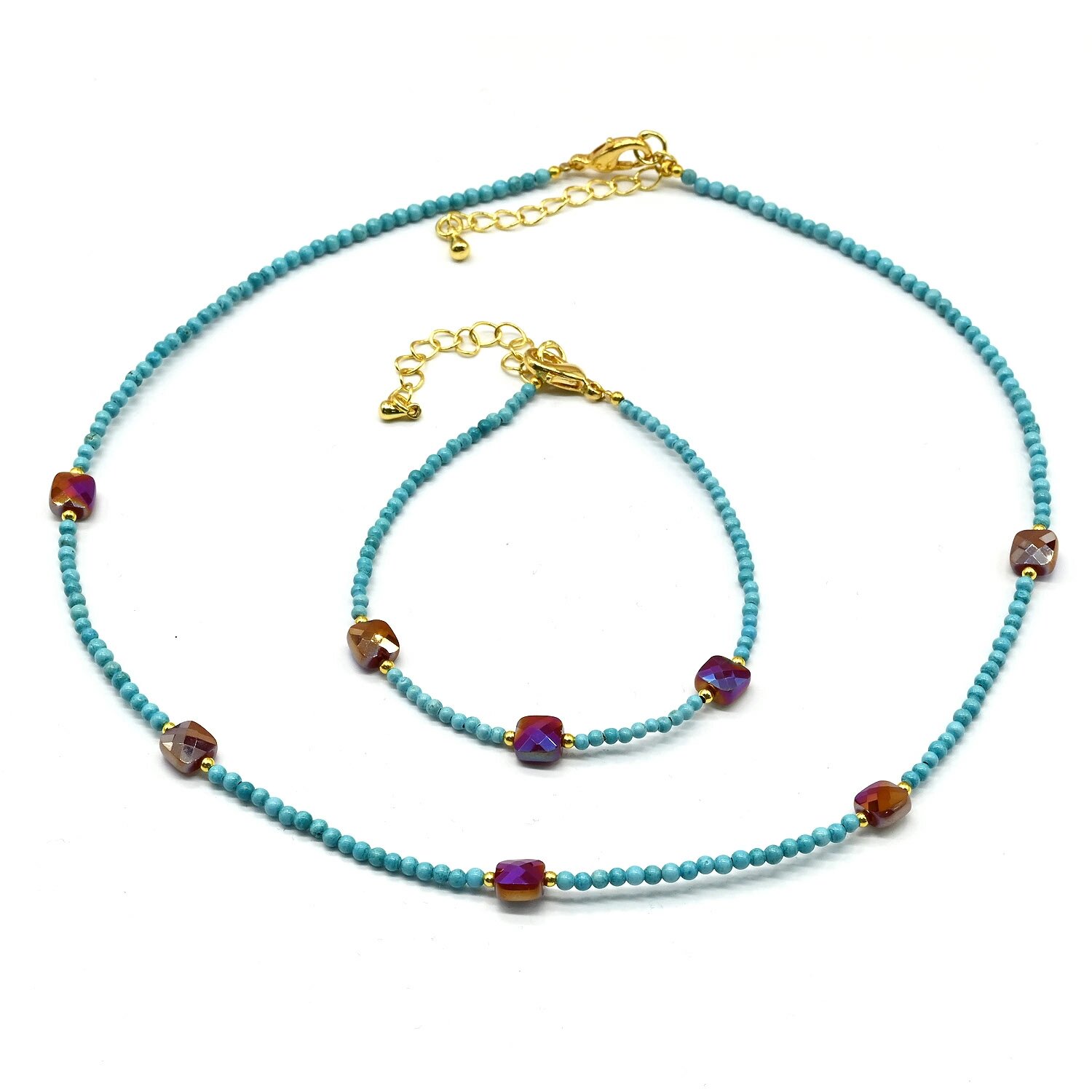 Чокер, бирюза