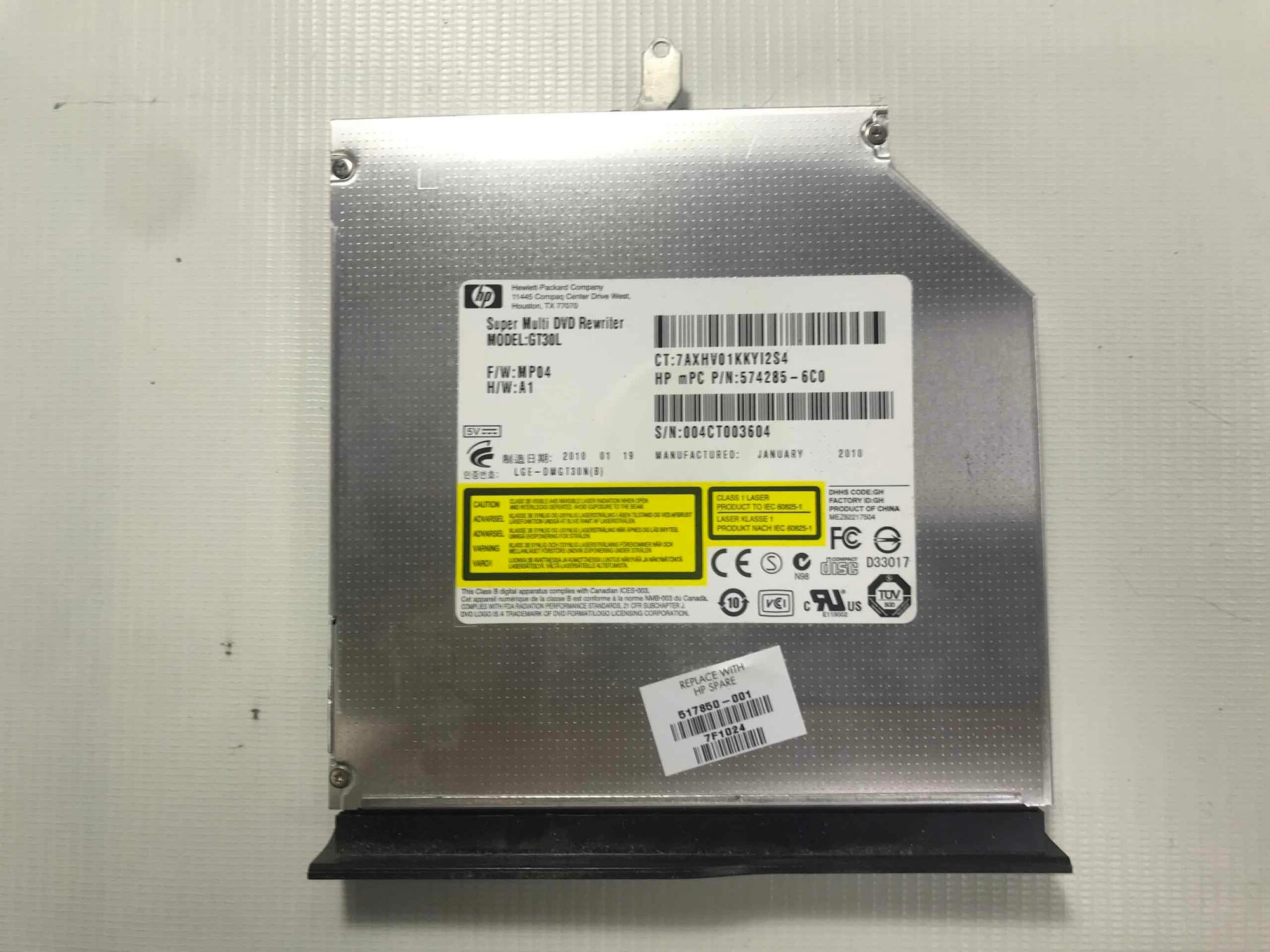 Привод DVD+RW для Compaq presario CQ61