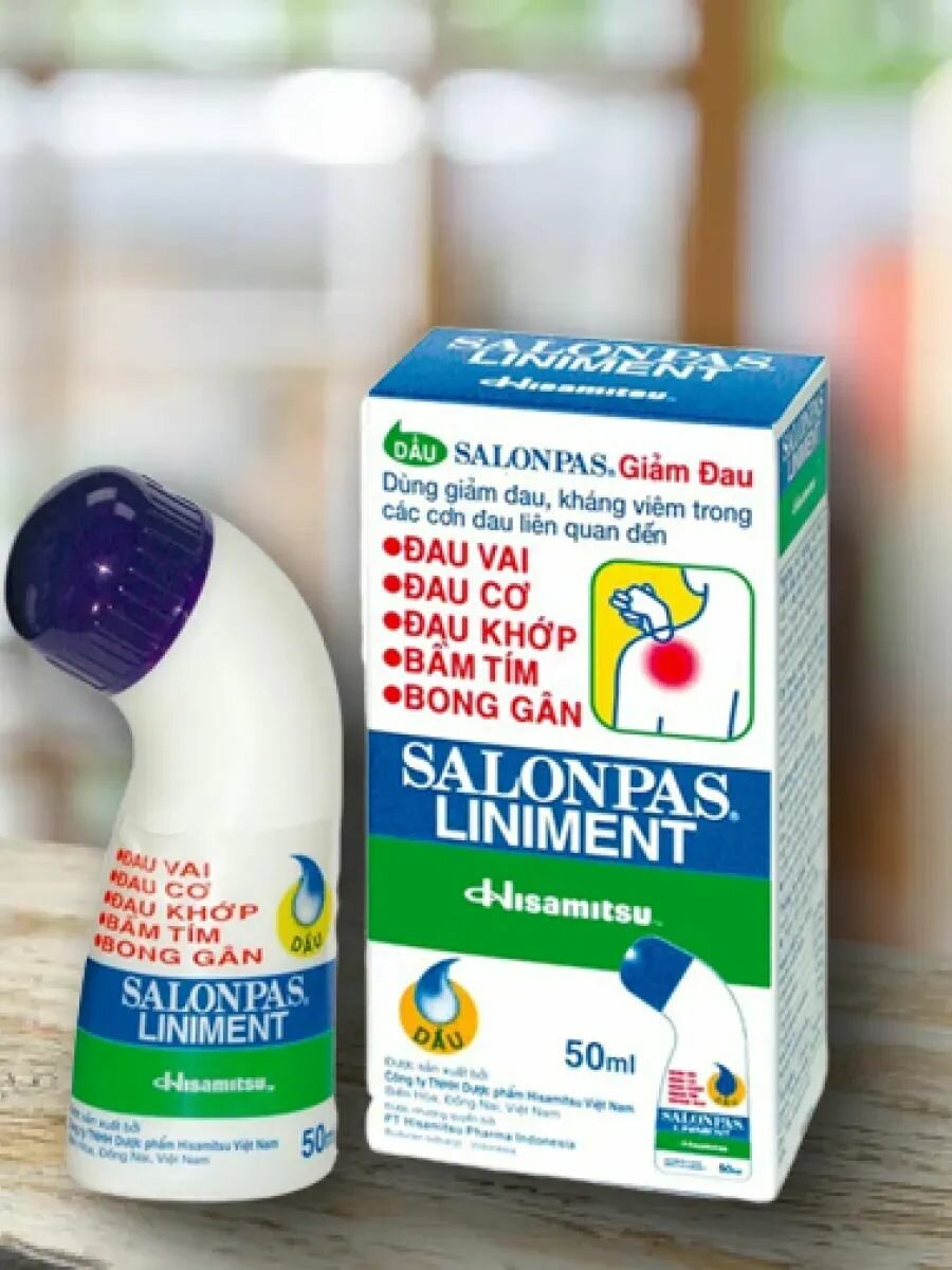 Salonpas Liniment гель с роликом от болей 50мл Япония