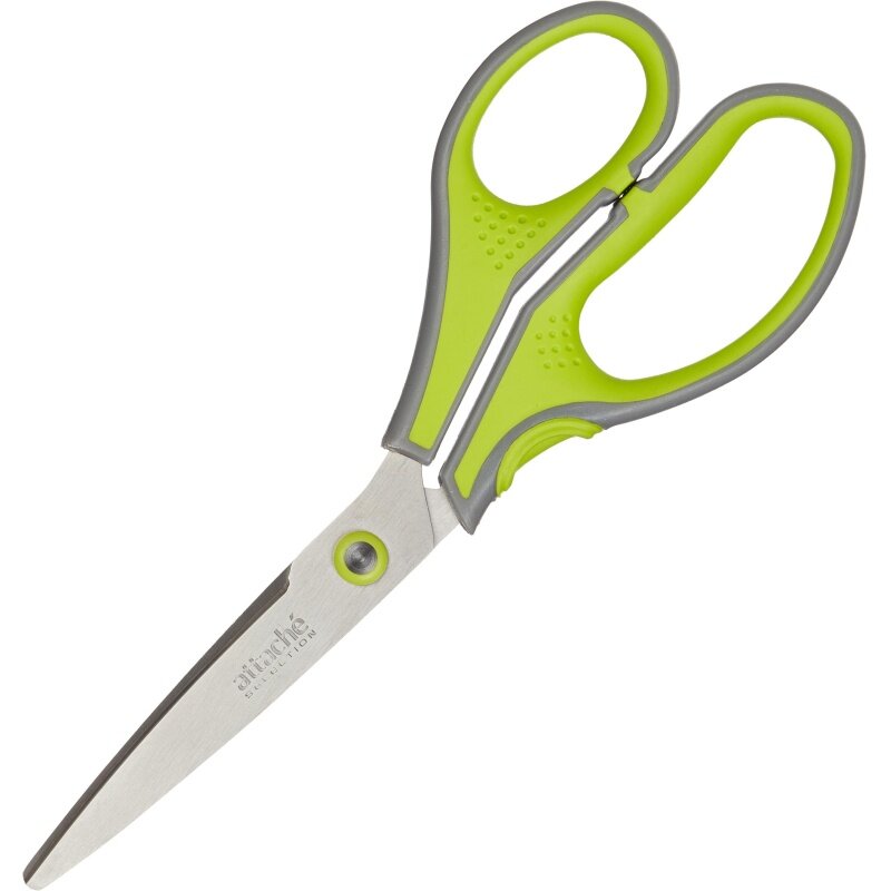 Ножницы Attache Selection, 210-215 мм, цвет серо-салатовый