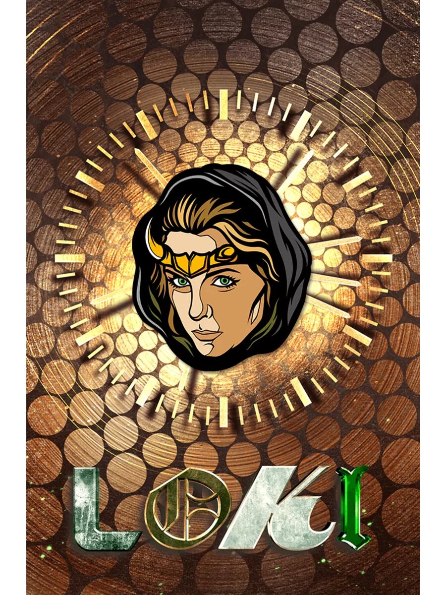 Металлический пин Loki: Sylvie (Сильвия. Локи)