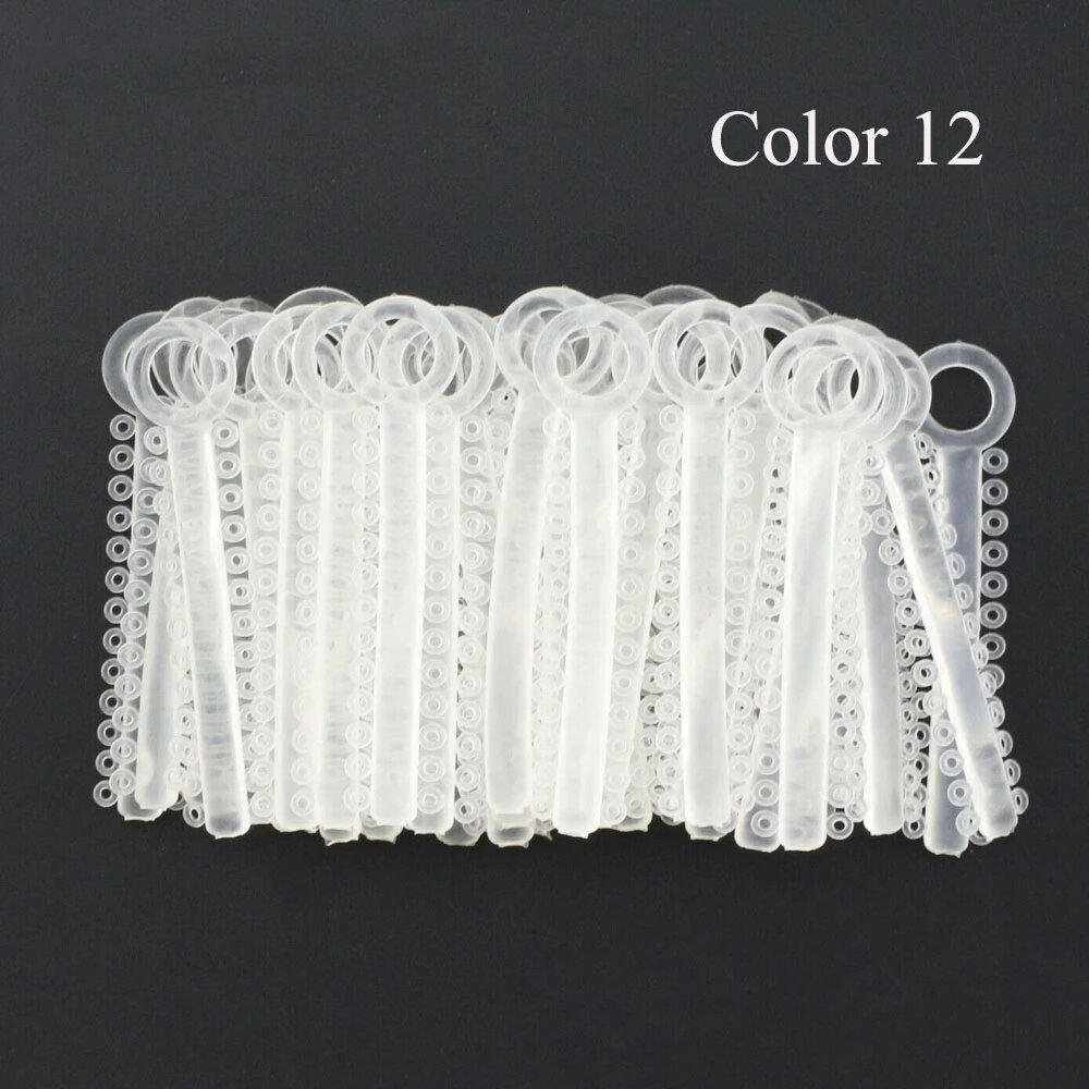 Olevo эластичные лигатуры для брекетов 1040 шт. Color 12 Transparent