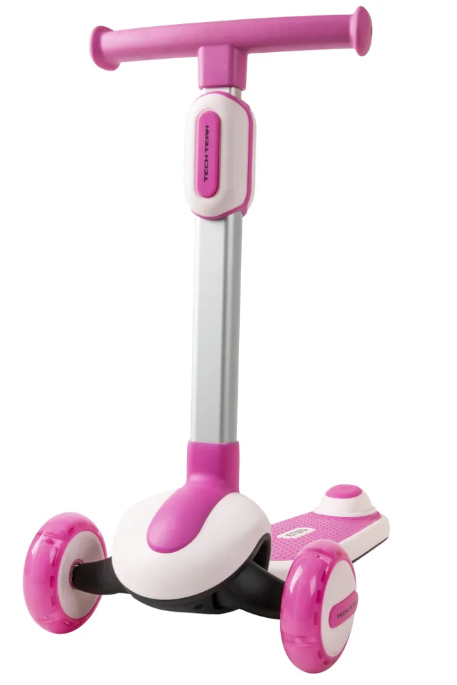 Самокат перед. 2-кол. 120 мм свет. ТТ Enzo, AL рег. pучка, Abec 7 Chrome, pink