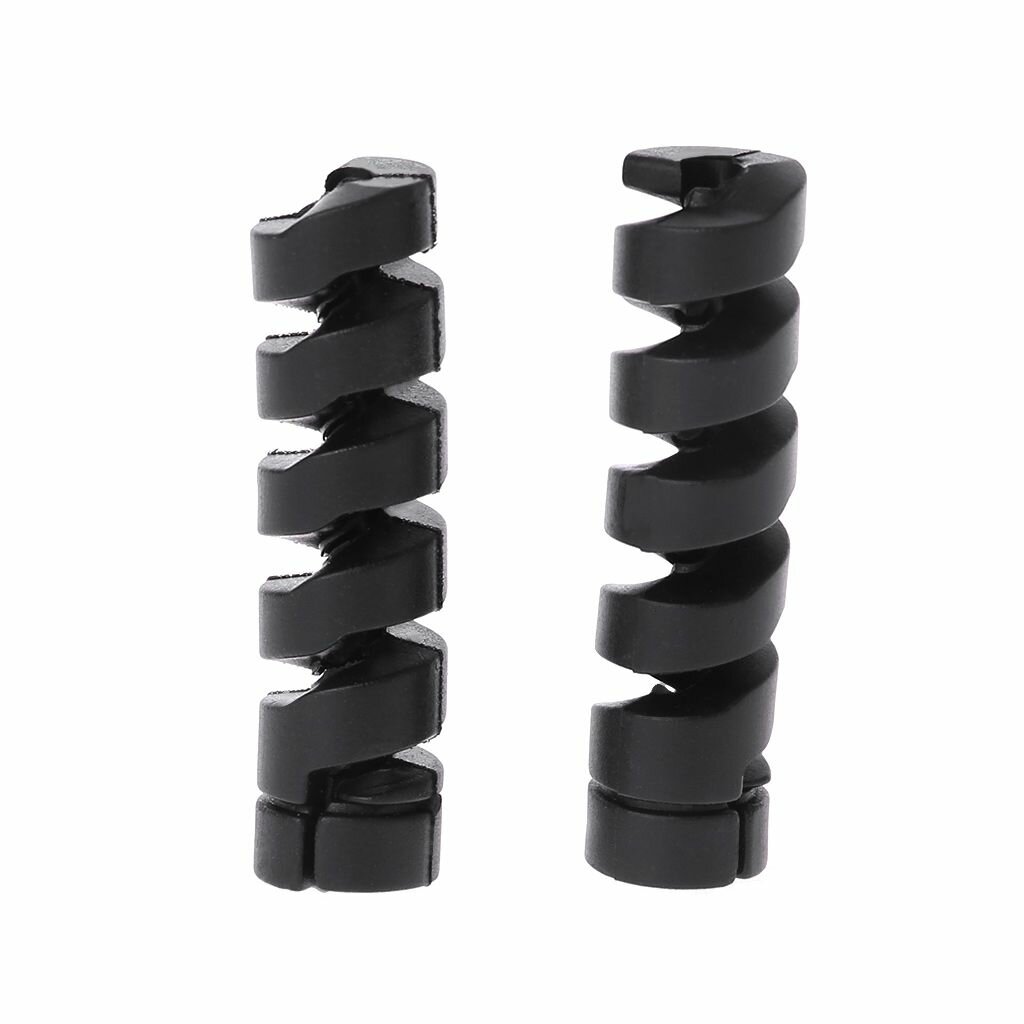 1 комплект из двух спиральных кабелей для передачи данных, пружинный кабель с защитой от разрыва-черный