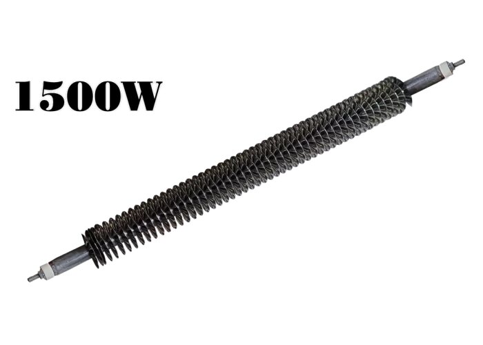 ТЭН 1500 Вт L450 мм из углеродистой стали воздушный оребрённый прямой ( 45А 13/1.5 220 Ф1) Тип тэнр Универсальный