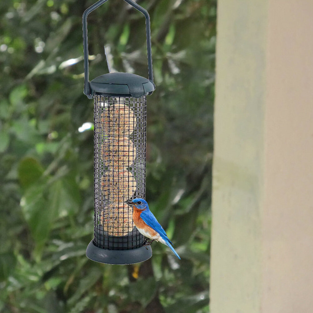 Наружная кормушка для птиц, диспенсер для корма с толстыми шариками, подвесная кормушка для диких птиц