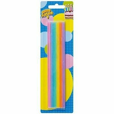 Свечи для торта Веселая затея "Ассорти", Пастель, 17 см, 24 шт