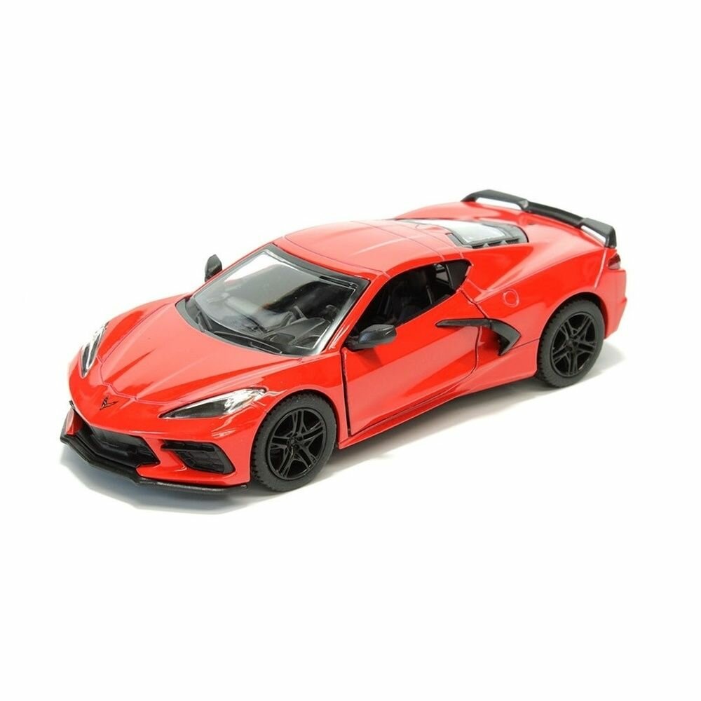 Модель машины Kinsmart "Corvette 2021", масштаб 1:36, красная инерционная