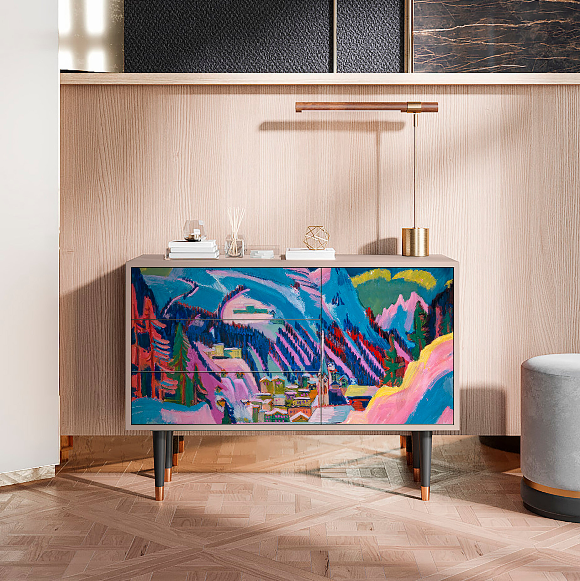 Комод - STORYZ - S3 Davos Winter by Kircher , Размер - 115 x 84 x 41 см, Цвет корпуса - , Бежевый