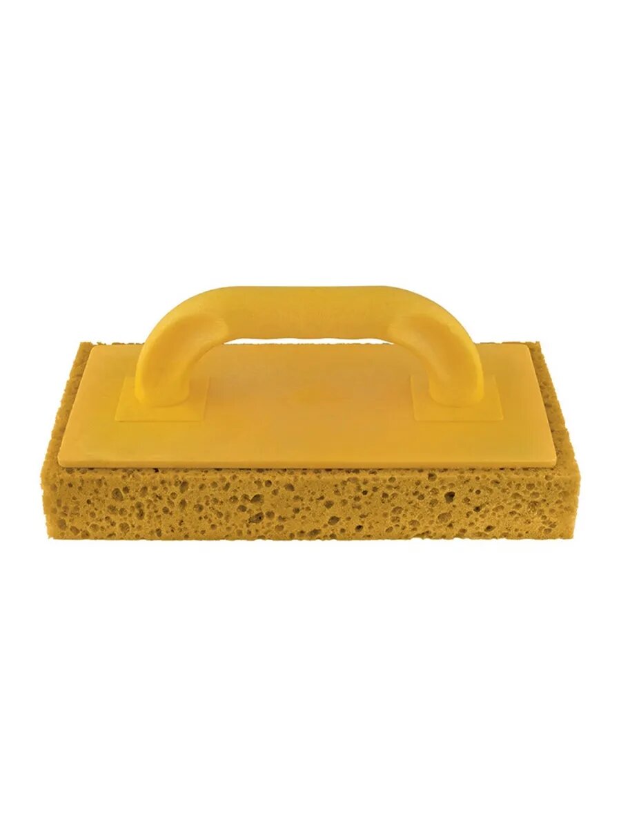 Тёрка Biber 35503, для затирки, крупнопористая, 280x140 мм, цвет оранжевый