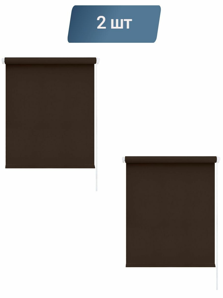 Рулонная штора Legrand 120х175 см блэкаут шоколад 2шт