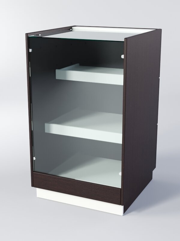 Прилавок "рона" №1-600мм, Дуб Венге + Белый. Производитель товара - компания Westcom.