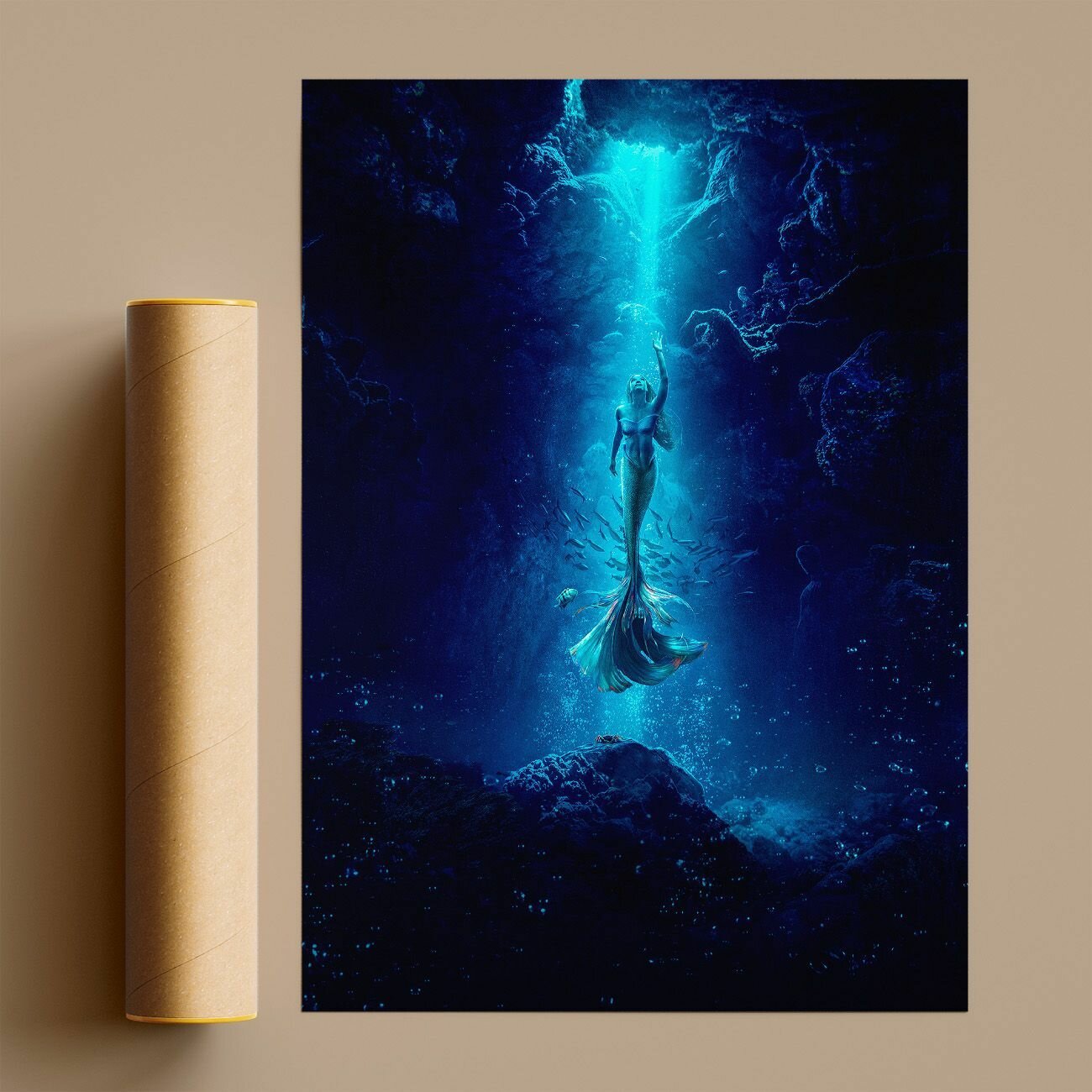 Постер Ариэль 40х50 см без рамы/ Ariel, Русалочка/ Плакат для интерьера, в подарок