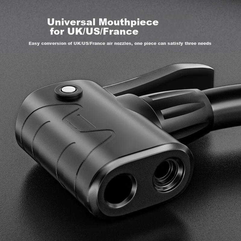 TOSUOD Bicycle Pump with Pressure Gauge Foot Activated High Pressure Pump Electric Motorcycle Inflator Universal Portable Tool
