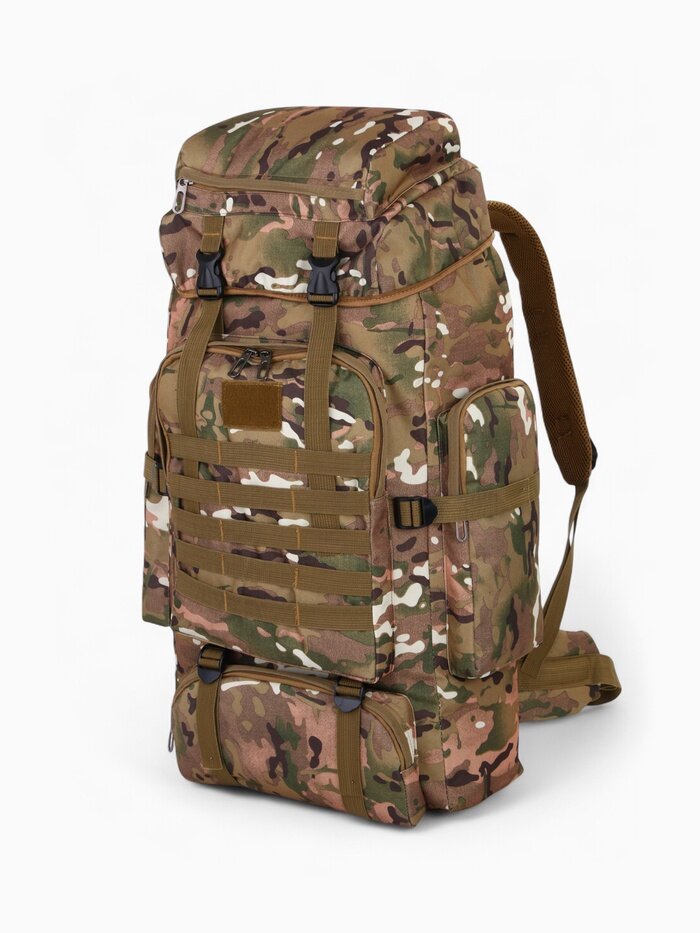 Рюкзак туристический "Аdventure" мужской, 80 л, oxford, камуфляж мультикам 10762545