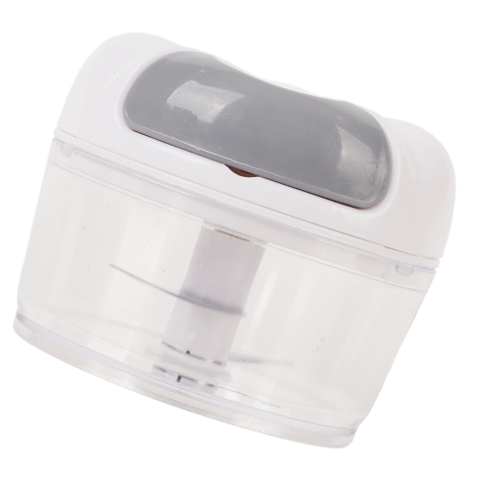 Измельчитель чеснока, ручная мини-безопасная многоцелевая прозрачная мясорубка для чеснока с шнурком для кухни, белая