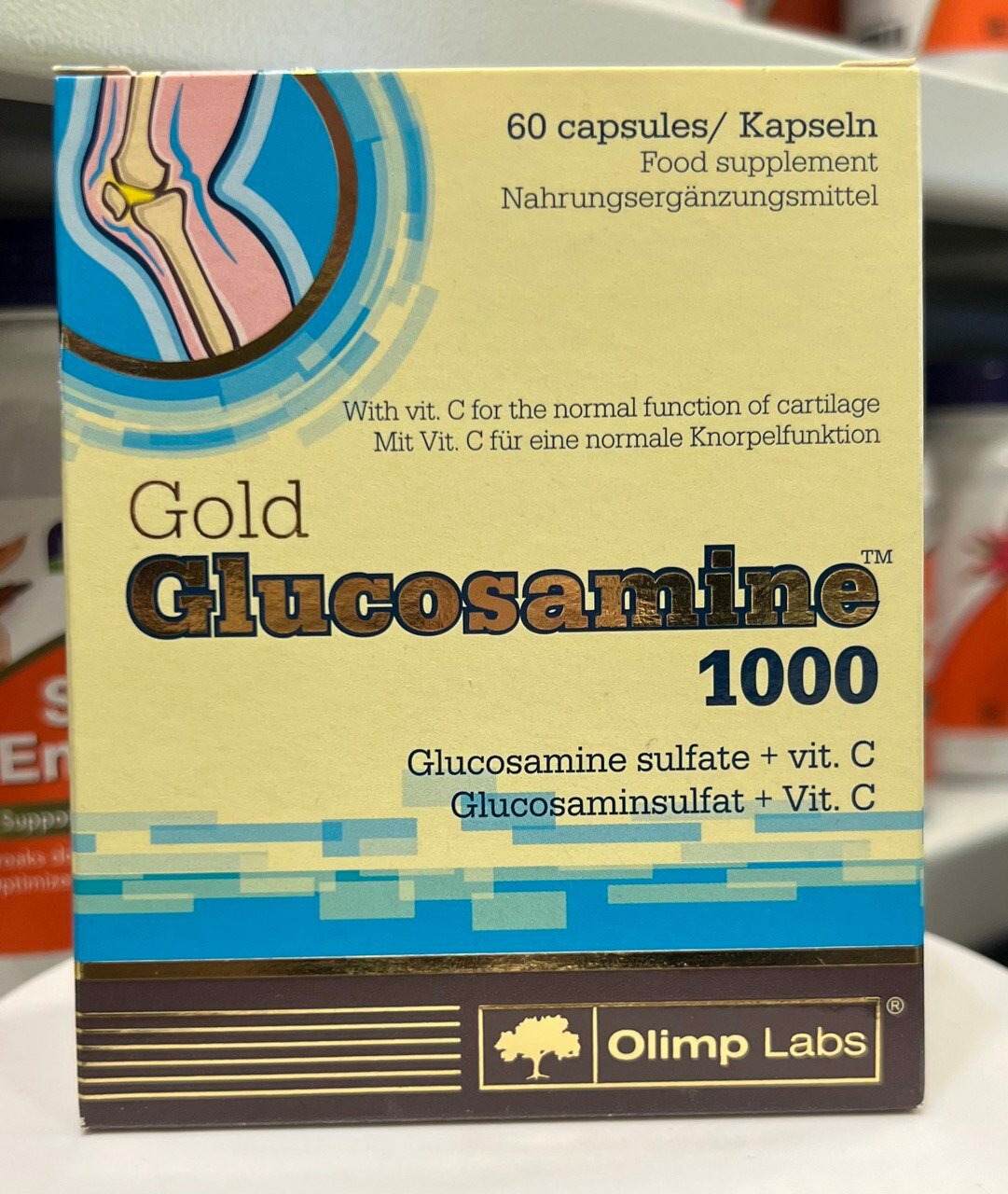 Olimp Nutrition Gold Glucosamine 1000 - добавка Глюкозамин сульфат, 60 капсул