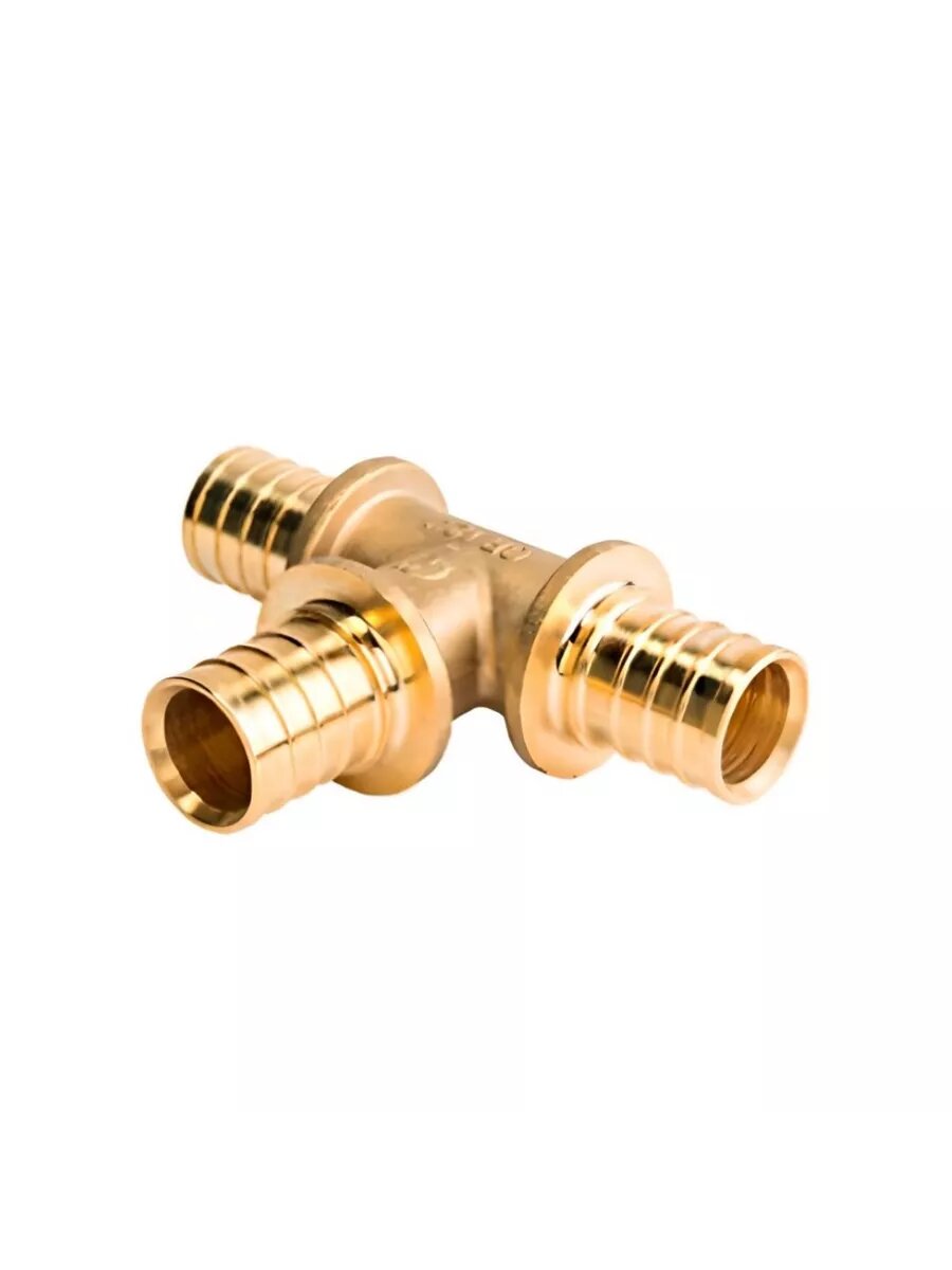 Тройник ViEiR VER-PRO, латунь, аксиальное соединение, 16мм, 1 шт.