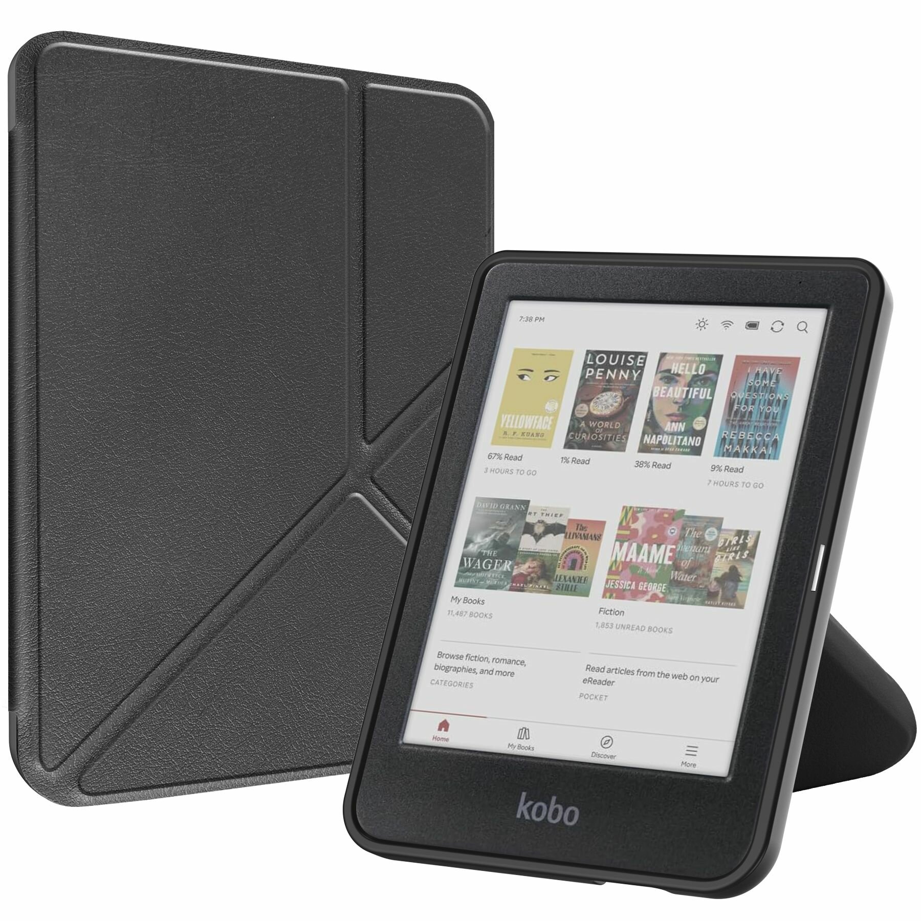 Чехол для KOBO Clara BW / Clara Colour TPU черный Y-сложение Микки Бич силикон