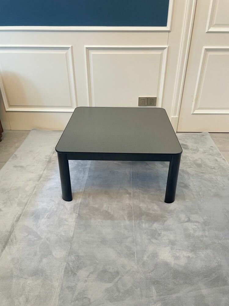 Квадратный стол Kotatsu Casual с реверсивной столешницей (без нагревателя), черный цвет